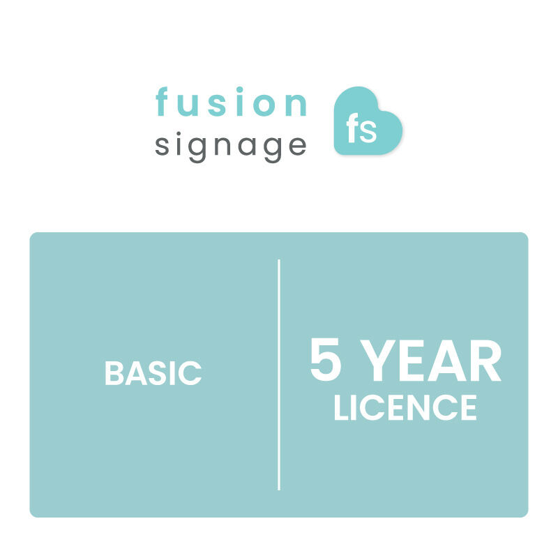 Fusion Signage Basic 5 Year