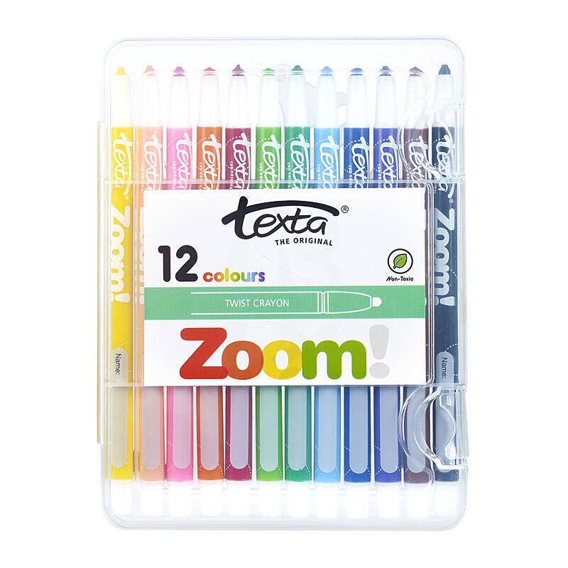 Texta Zoom Crayon Hard Case Pk12